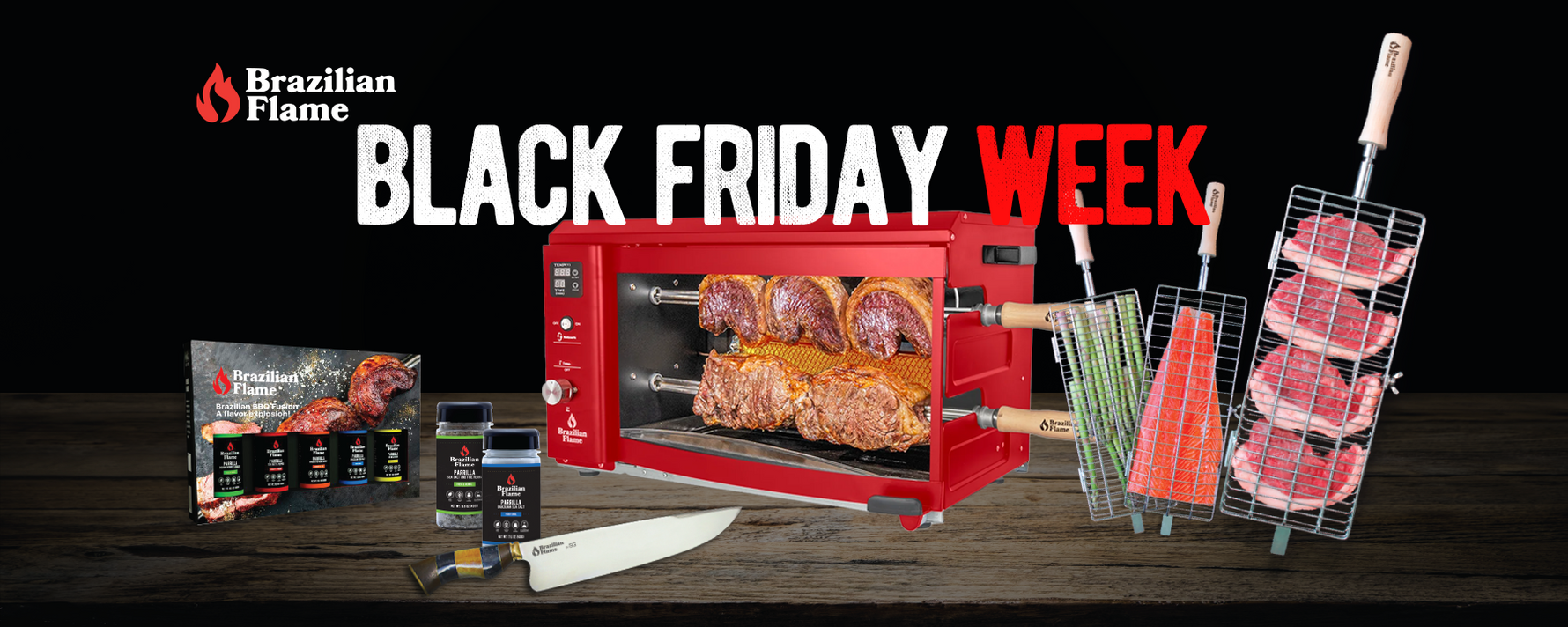 Brazilian Flame® | Electric & Gas BBQ Grills | Rotisserie Grills
