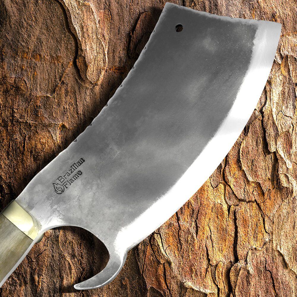 Brazilian Flame Chef's Cleaver - Rustic